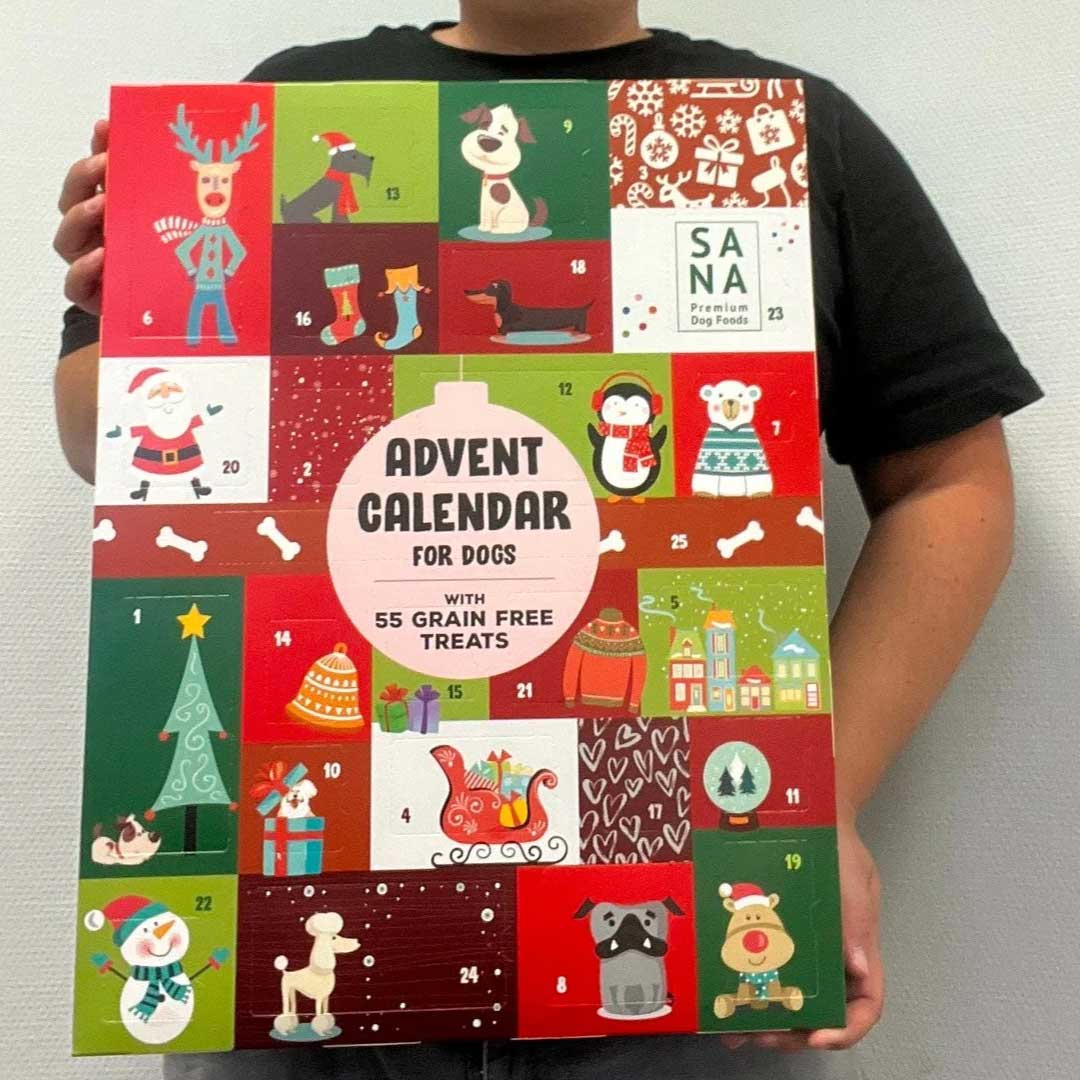 Extra Large Deluxe Advent Dog Advent Calendar. 55 Treats – BETTY & BUTCH®